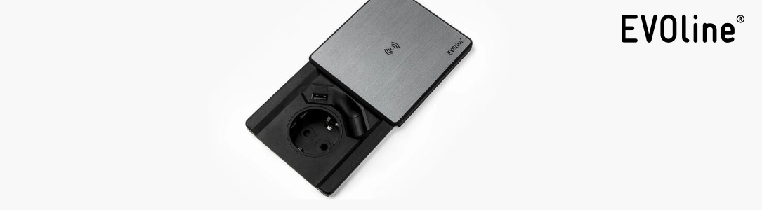 EVOline Einbausteckdosen - Einbau in Möbel, Küche, Arbeitsplatte